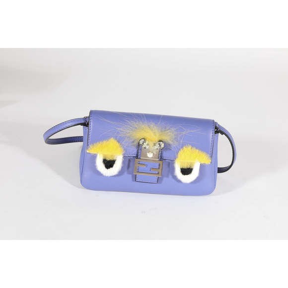 Fendi | Bags | Fendi Periwinkle Bag Bug Micro Baguette | Poshmark
